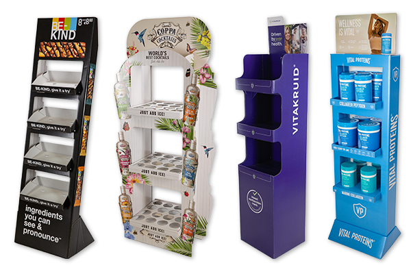 Kartonnen vloerdisplay op maat| Holbox Shop Direct