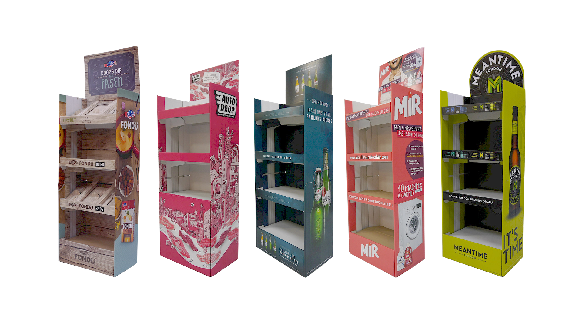 Op maat gemaakte kartonnen foldable shop | Holbox Shop Direct