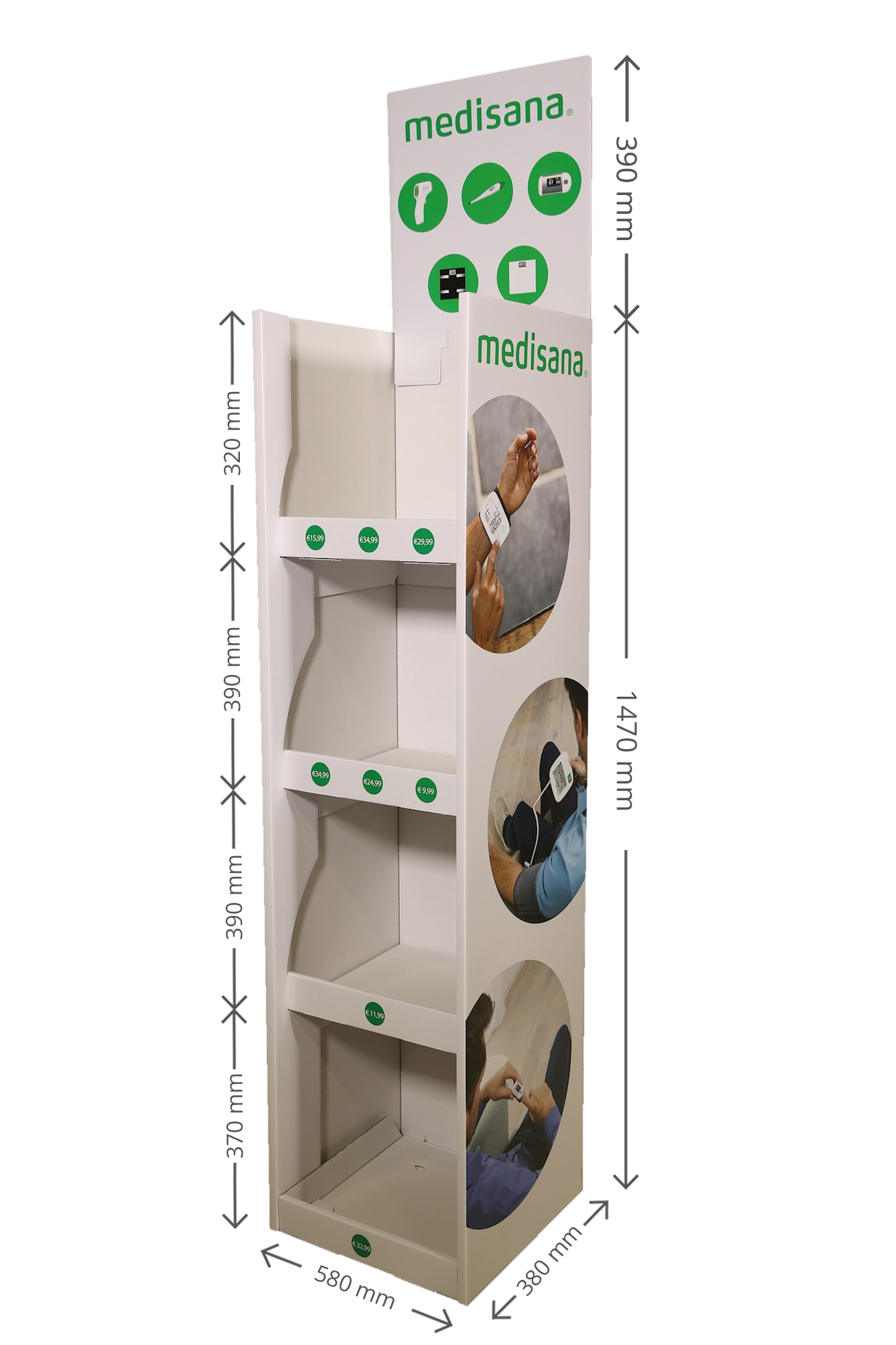 Op maat gemaakte kartonnen hang-in displays | Holbox Shop Direct